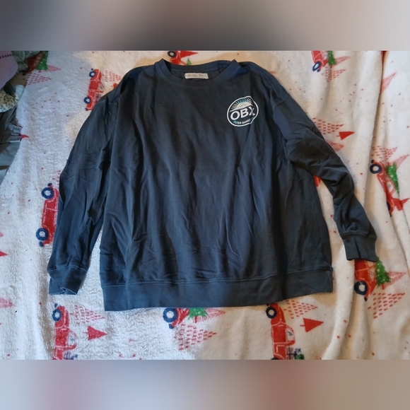 Ocean Drive | Tops | Ocean Drive Navy Blue Sweatshirt With Logo | Poshmark